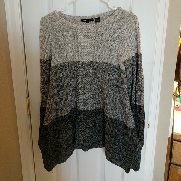 JEANNE PIERRE | Sweaters | Tunic Varying Shades Of Grey Jeanne Pierre ...